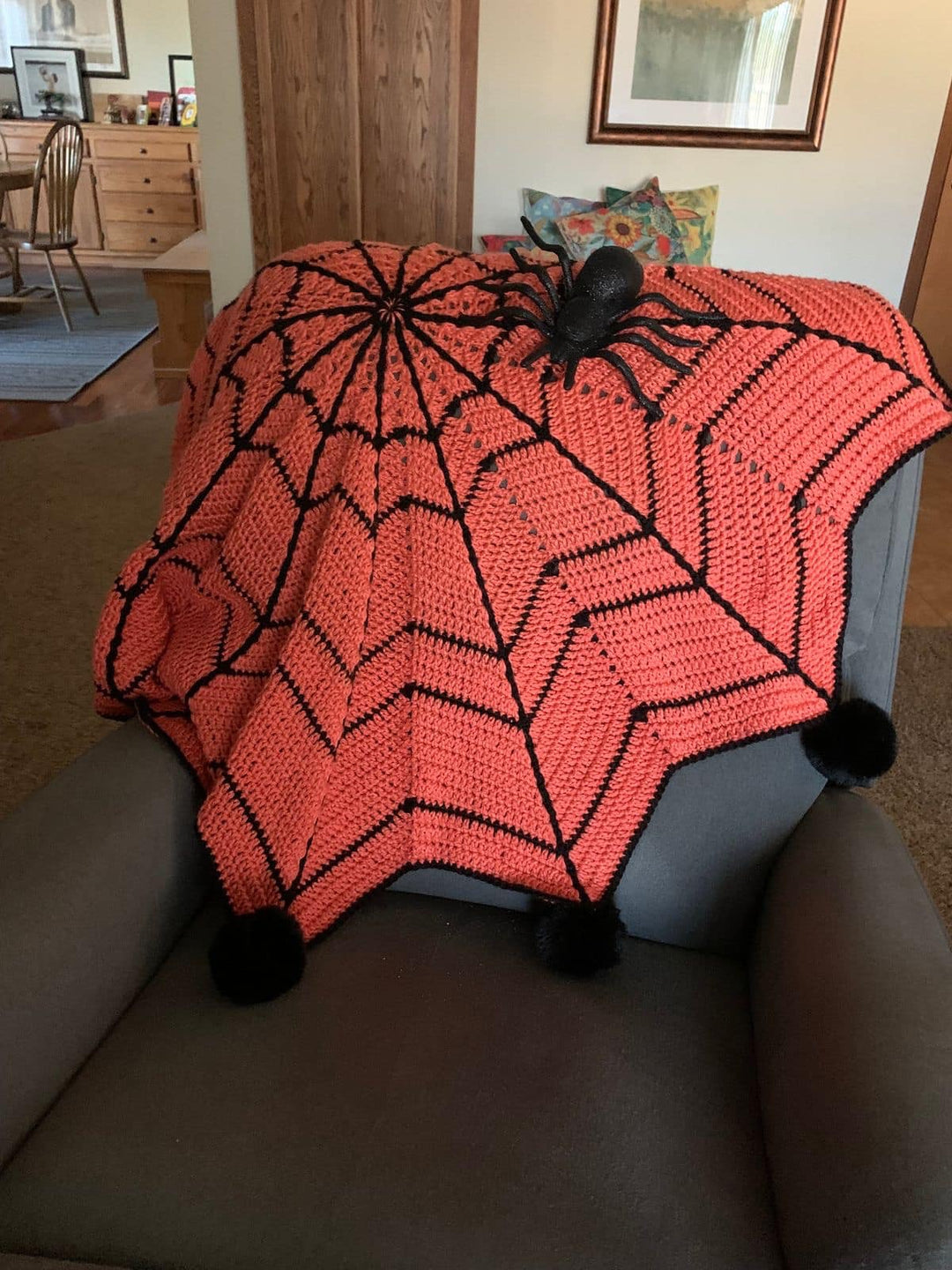 Spider Web Crochet Blanket A Fun Handcrafted Crocheted – SUGUSPOD